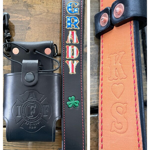 Acrylic Template for Western Style Firefighter Radio Strap - Etsy