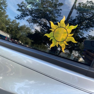 Holographic Rapunzel Sun Disney Decal Car Decal Princess - Etsy