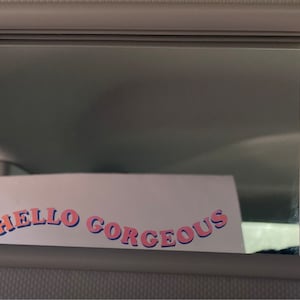 Car Mirror Decal, You Look Good Car Mirror Sticker, Rear View Mirror ...