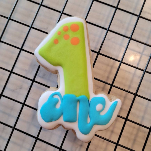 Number One Cookie Cutter - Birthday Number - Plaque - Number 1 ...