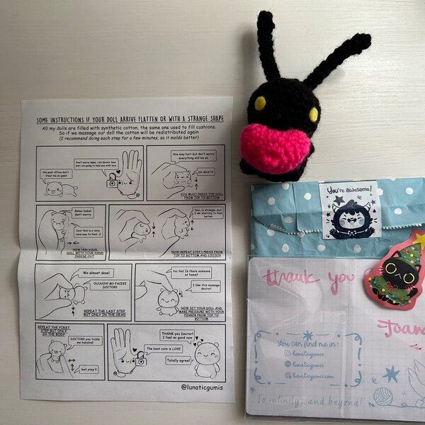 Chibi Amigurumi Heartless Character From Kingdom Hearts - Crochet Doll ...