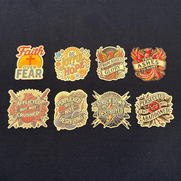 Christian Tattoo Art Stickers: Bible Verse Decals - 2 Corinthians - Etsy