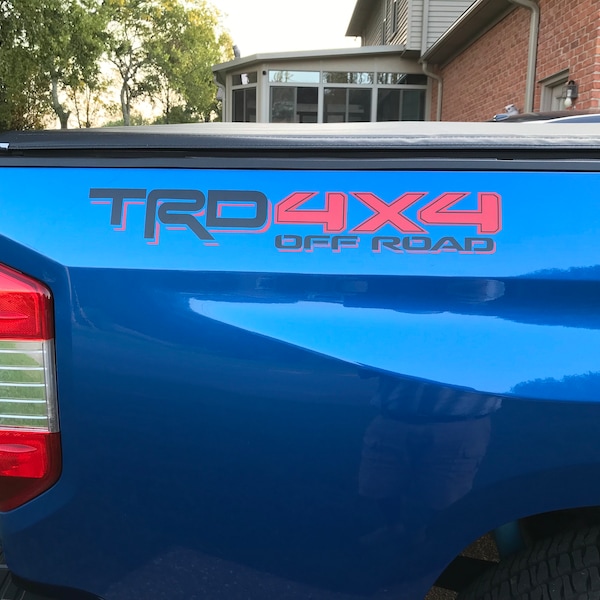 TRD 4x4 OFF ROAD Toyota Tundra Pro Vinyl Decals Stickers Emblems - Etsy