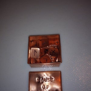 Solid Copper Box and Lid, Custom Stamping. Handmade. Wedding ...