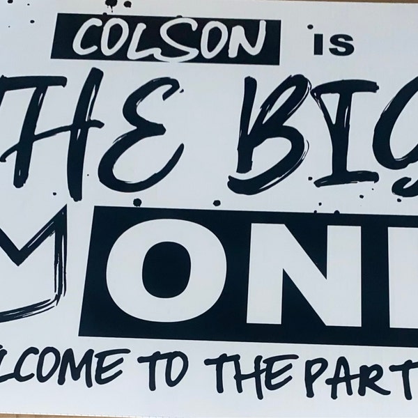 The Big One Birthday Sign, Big One Yard Sign, Hip Hop One Sign, Hip Hop ...