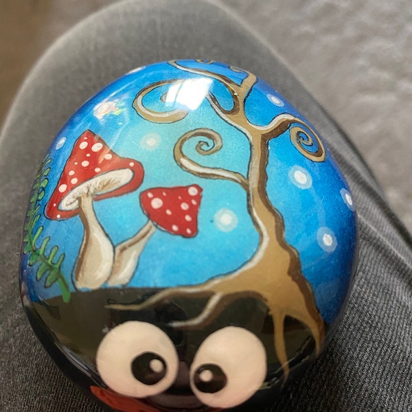 Hand-painted Natural Stone. Painted Pebble, Pebble Art. - Etsy UK