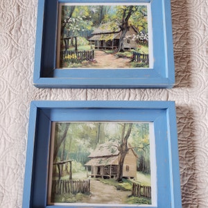 Farmhouse Distressed Frame, Burnt Orange, Rustic Picture Frame, Stacked ...