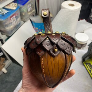 Digital Leather Acorn Bag PATTERN Nature Set - Etsy