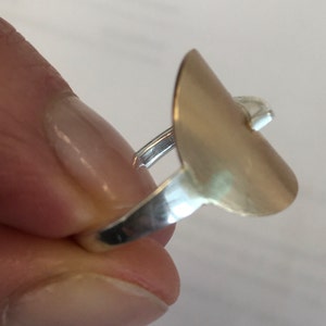 Half Moon Vinyl Record Rock-n-roll Inspired Mixed Metal - Etsy