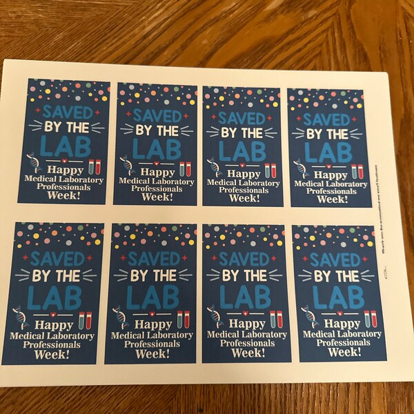 Saved by the Lab Gift Tag Printable / Saved by the Lab 2023 Tag / Lab ...