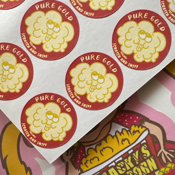 Giant Fruit Punch Jumbo 5 Inch Stickers, 2 Designs, Micro Encapsulated ...