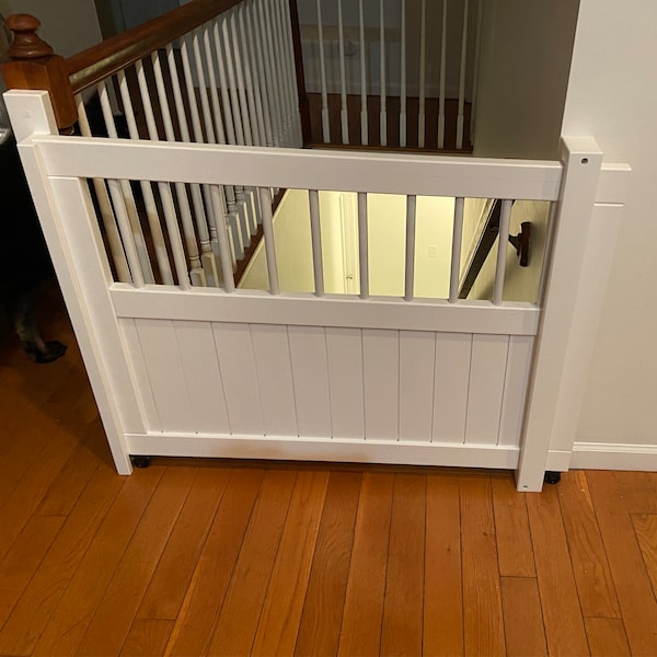 Custom Painted Sliding Gate, Custom Pet or Baby Gate, Wood and Metal ...