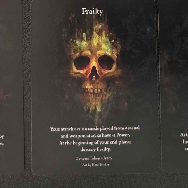 Inertia // Frailty Token two Sided, Front and Back Pictured - Etsy