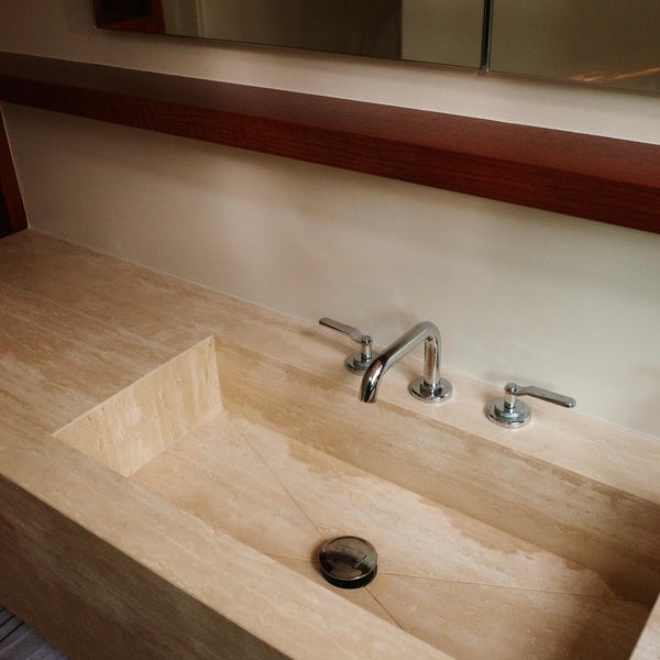 Travertine Sink Sample, Travertine Sink Basin Sample, Travertine Sample ...