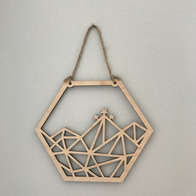 Geometric Velaris Wooden Wall Art, Velaris, Night Court, ACOTAR, ACOWAR ...