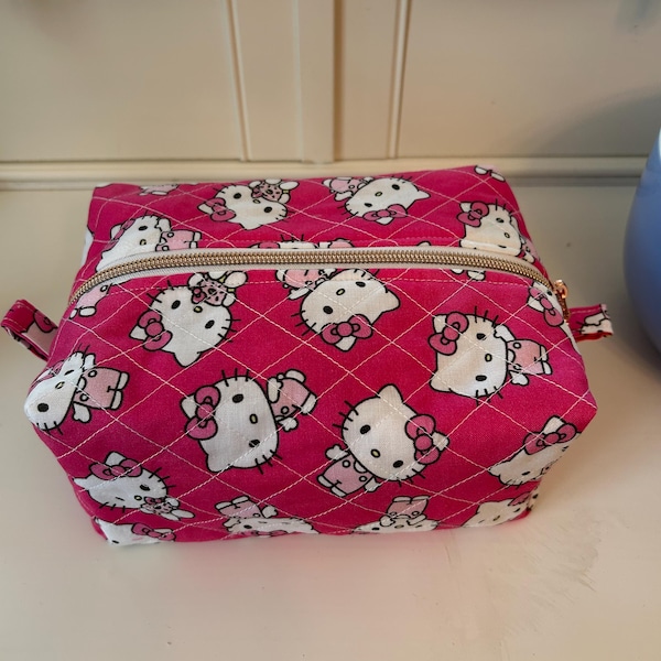 Two-toned Boxy Pouch PDF Sewing Pattern | 4 Sizes | Makeup and Toiletry ...