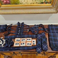 Fabric RCAF Tartan Fabric for Royal Canadian Air Force Shadow Box ...