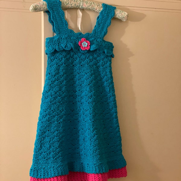 Crochet Sundress Pattern - Girls Crochet Dress Pattern - Cover up ...