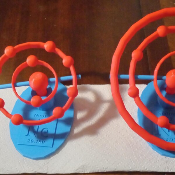 Period 3 Atomic Model (multi-color) - Science Learning Manipulative - Etsy