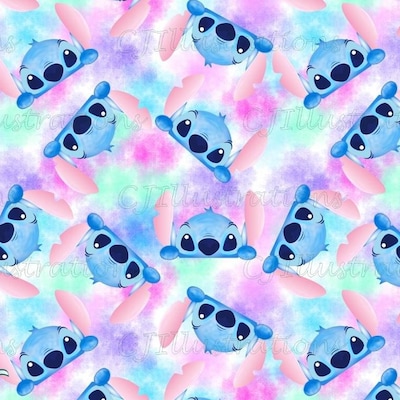 Cute Lilo and Stitch Seamless Pattern DIGITAL DOWNLOAD Commercial Use ...