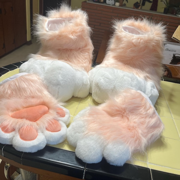 Cosplay Furry Paws, Fursuit Paws Set, Furry Gloves and Shoes for Furry ...