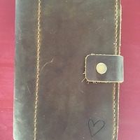 Personalisierte A6 / A5 6 Ring Leder nachfüllbare Planner Mappe mit ...