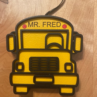 School Bus Driver Ornament and Gift Card Holder, Bus Driver ...