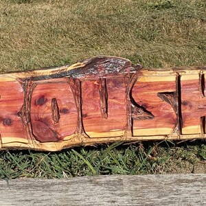 Custom Chainsaw Carved Name Log Best Gift Ever | Etsy