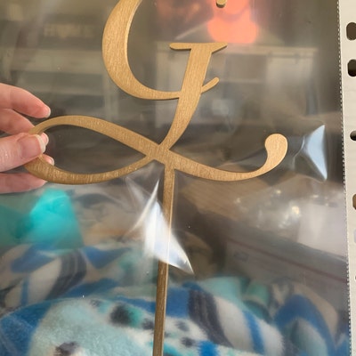 Personalized Wedding Cake Topper L Cake Toppers Wedding Gold Monogram ...