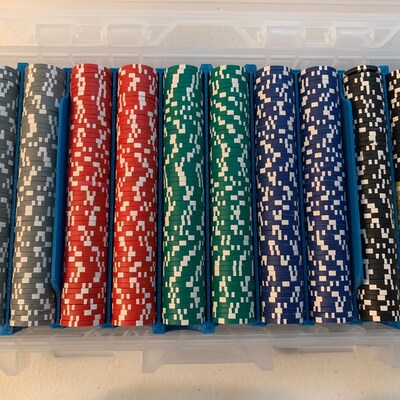 Mini Poker Chip Insert Holds 500 Chips - Etsy
