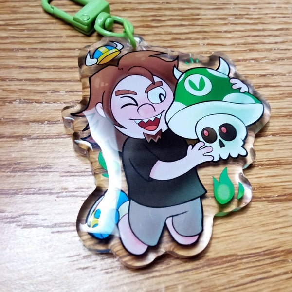 Vinesauce Joel Vargskelethor With Cute Logo Keychain - Etsy