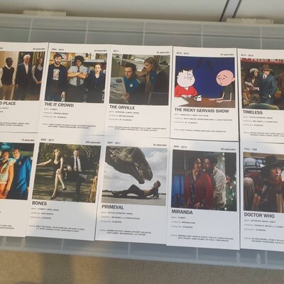 CUSTOM Choose Your Own Minimalist Tv Show Print Poster Card - Etsy UK