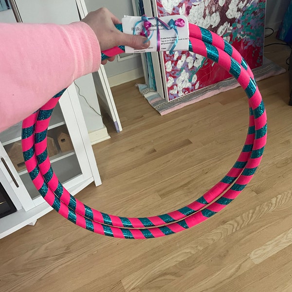 Neon Carnival Collapsible Hula Hoop // Custom // Any Size // Fitness ...