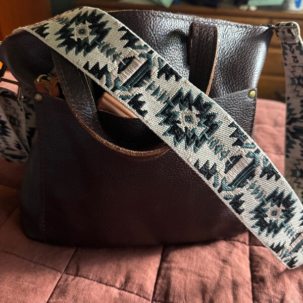 Boho Woven Purse Strap/bag Strap/ 1 1/2 Inch Wide Adjustable Crossbody ...