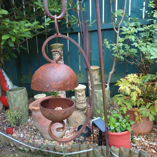 Obelisks, Large Metal Garden Obelisk With Twist Top, Rustic Plant ...