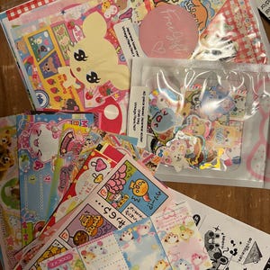 Rare 71-piece Kawaii trend Mix Themed Japanese Sticker Flake Pack by ...