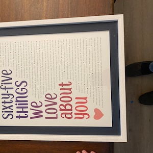 100 REASONS We Love You Personalized 100 Things We Love About - Etsy