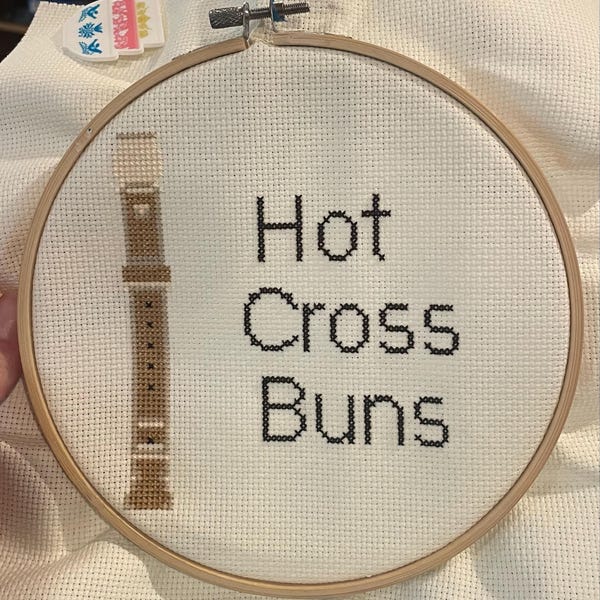 Floral Temperature Chart Cross Stitch Pattern | Annual Chart | Daily ...