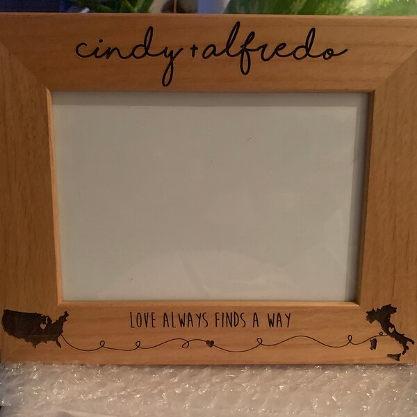 Personalized Long Distance Relationship Picture Frame, Long Distance ...