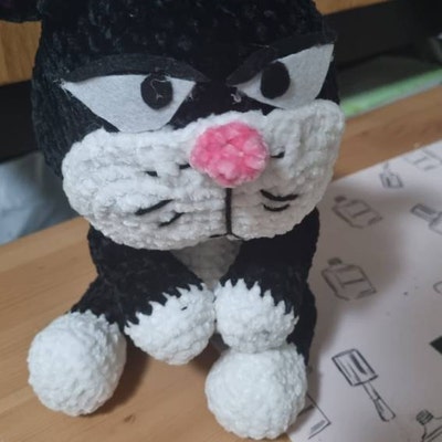PDF File Amigurumi Lucifer Cat Pattern/ Crochet Cat Lucifer From ...