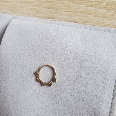 Dainty Tragus Earring, Gold Minimalist Hoop Earring, Delicate Tragus ...