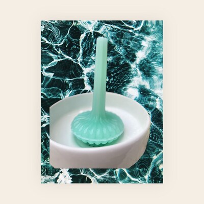 Ribbed Triangle Taper Candle Mold for Making Striped Column Soy Wax ...