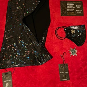 Rave Hood Festival Hood Reversible Holographic Hood Face Mask Rave Mask ...