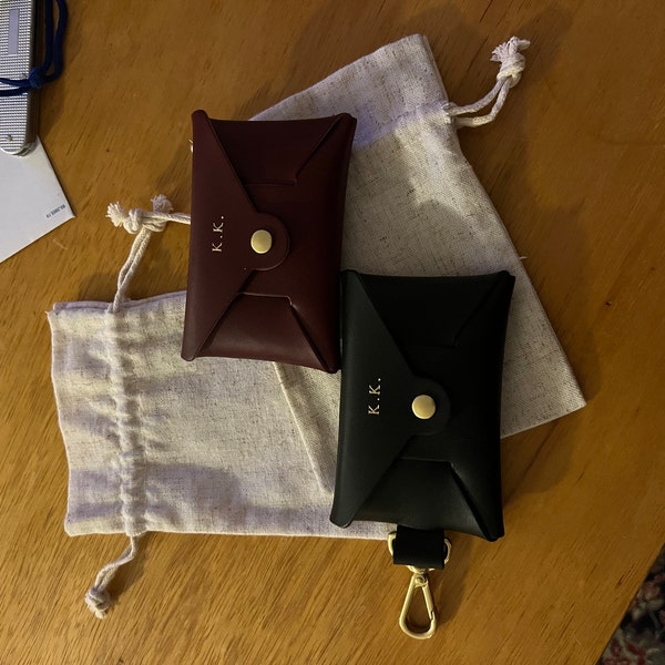 Personalised Burgundy Leather Coin Purse Gift for Her / Autumnal Women ...