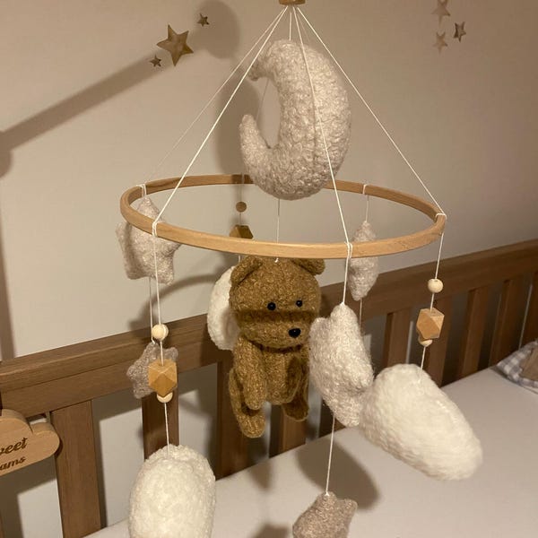 Woodland Cot Mobile | Woodland Nursery | Nursery Accessory | Cot Mobile ...