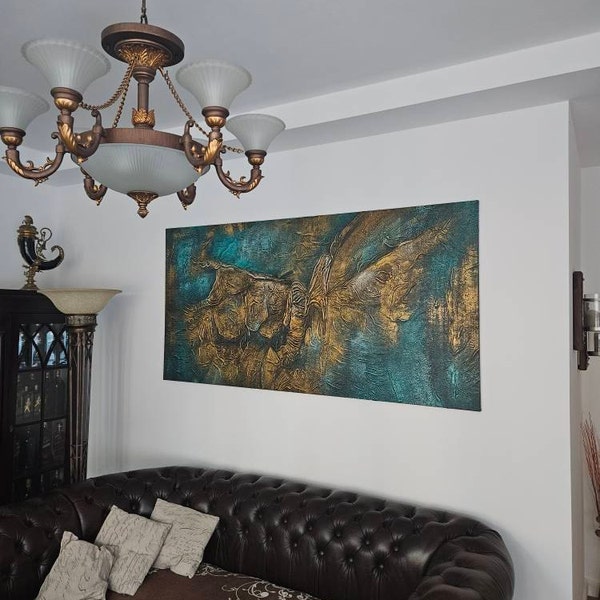120 Cm X 180 Cm Original XXL Acrylic Painting Large Picture Canvas Pop ...