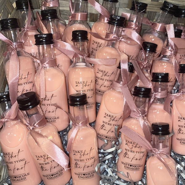 Take A Shot We're Tying the Knot Stickers for Engagement Party or ...