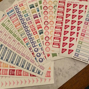 Planner Stickers Work Schedule Stickers - Etsy