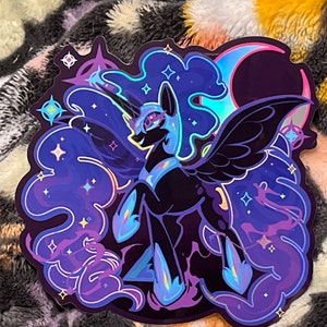 4 X 4 Holographic Nightmare Moon MLP Vinyl Sticker - Etsy