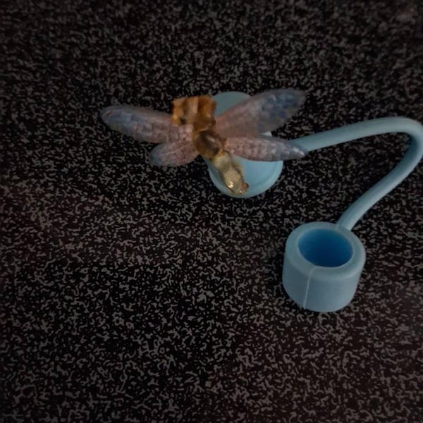 Dragonfly Straw Topper Tumbler Cup Accessory Straw Charm Cap Topper ...